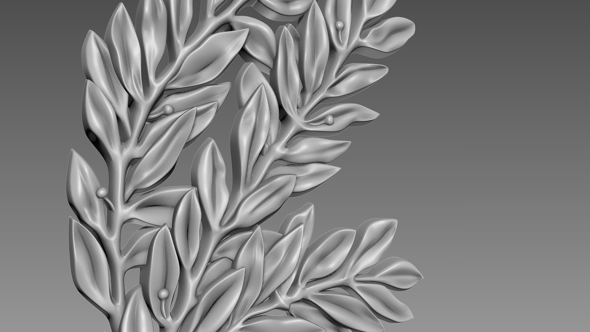 3D Olive Branches Model - TurboSquid 2105602