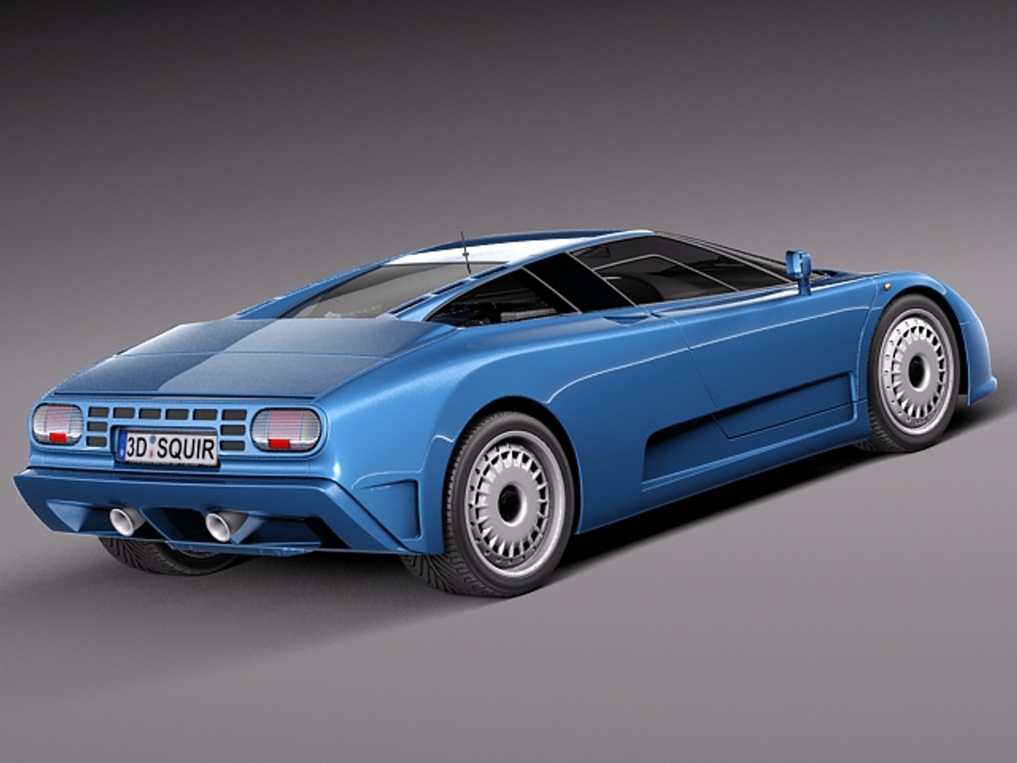 3d Model Of Bugatti Eb110 Sport Supercar