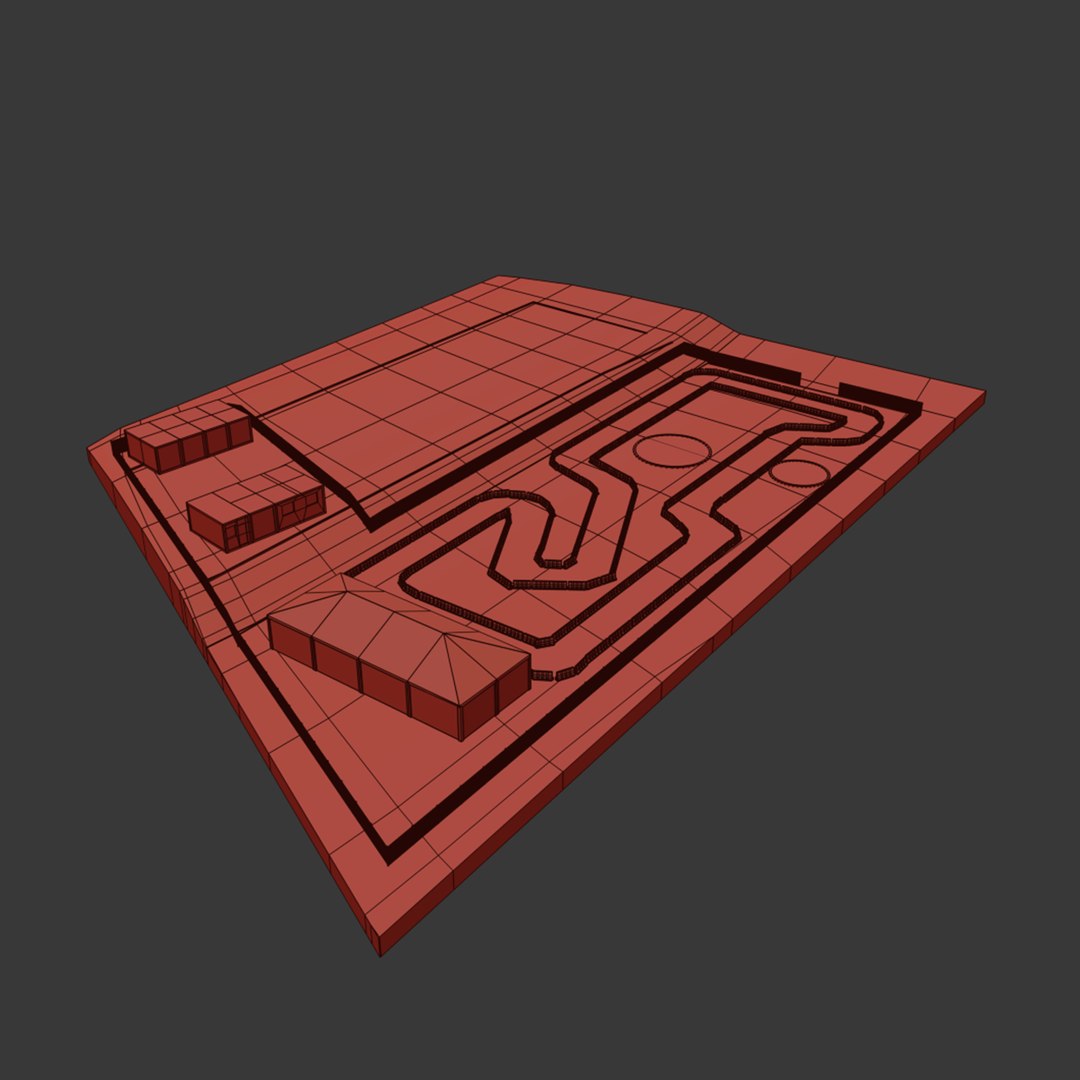 Cart Track 3d Model