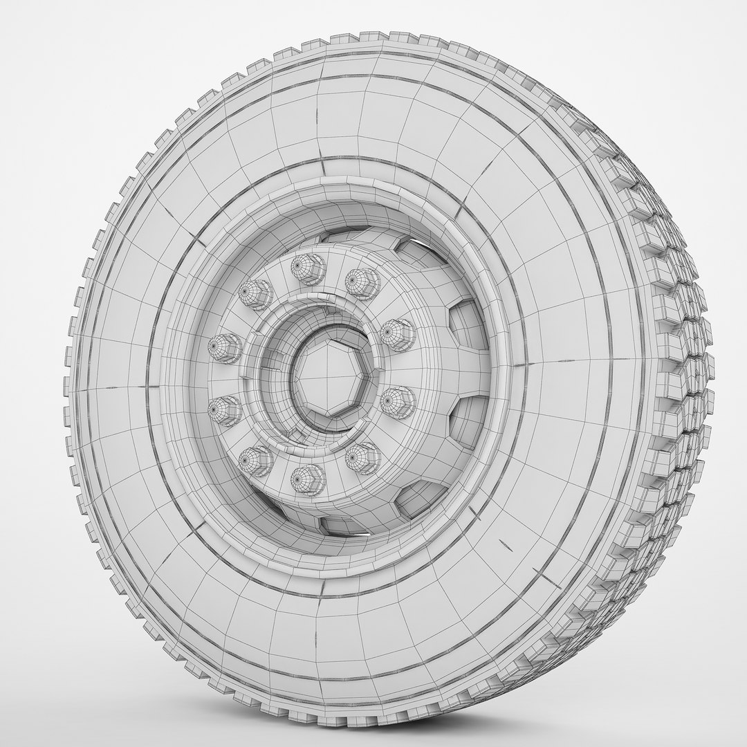 3D Truck Wheel - TurboSquid 1627869