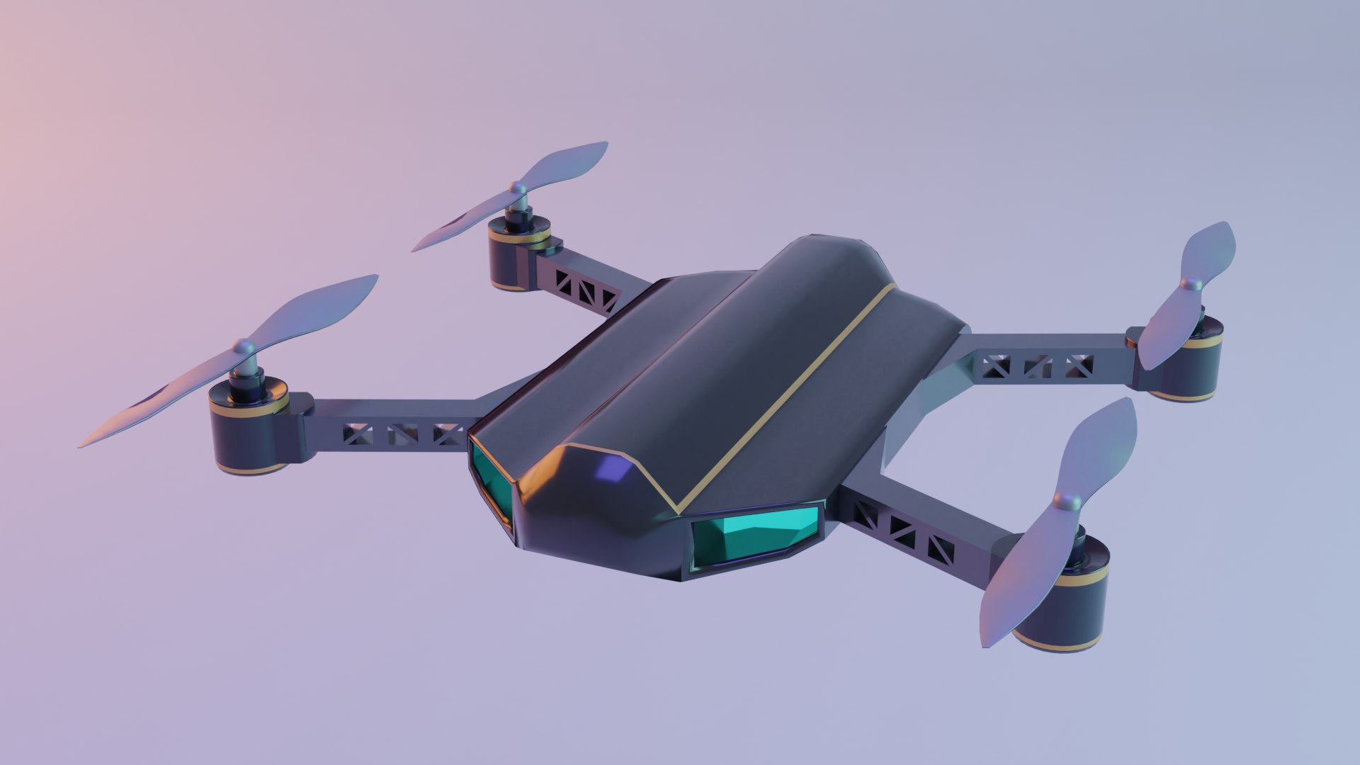 3D Quadcopter Drone - TurboSquid 2016284