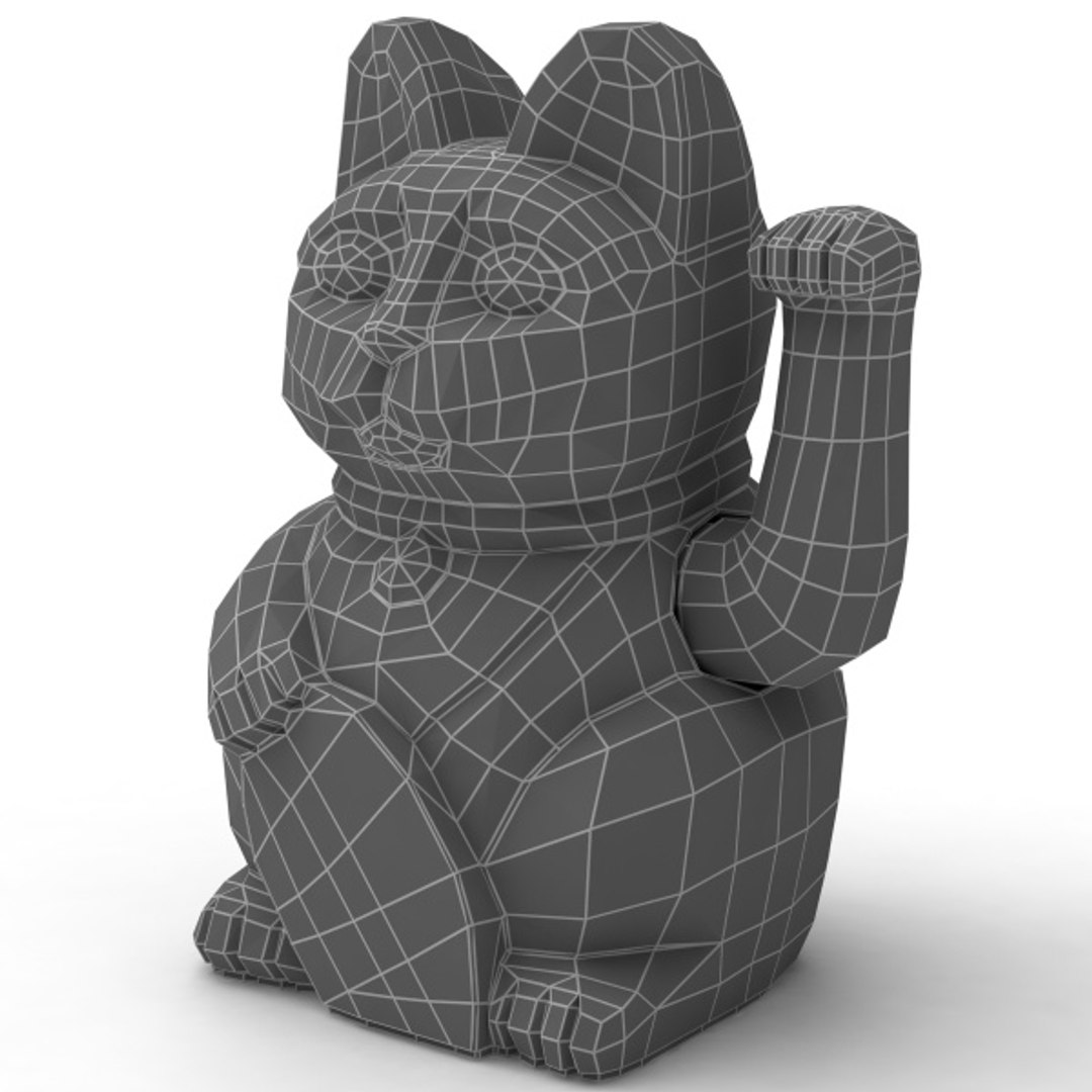 3d Maneki Neko