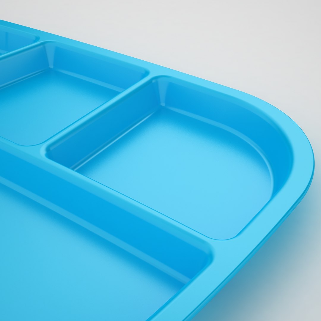 3d Model Lunch Food Tray