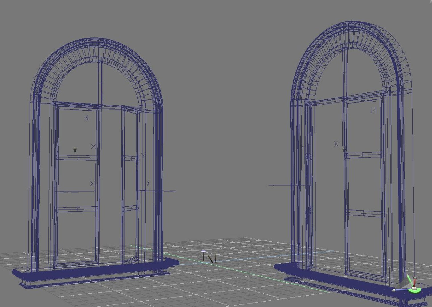 window interior exterior 3d obj