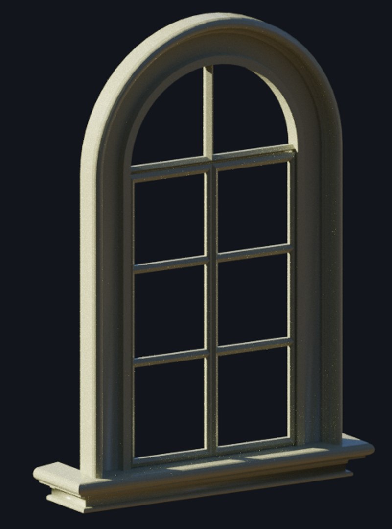 window interior exterior 3d obj