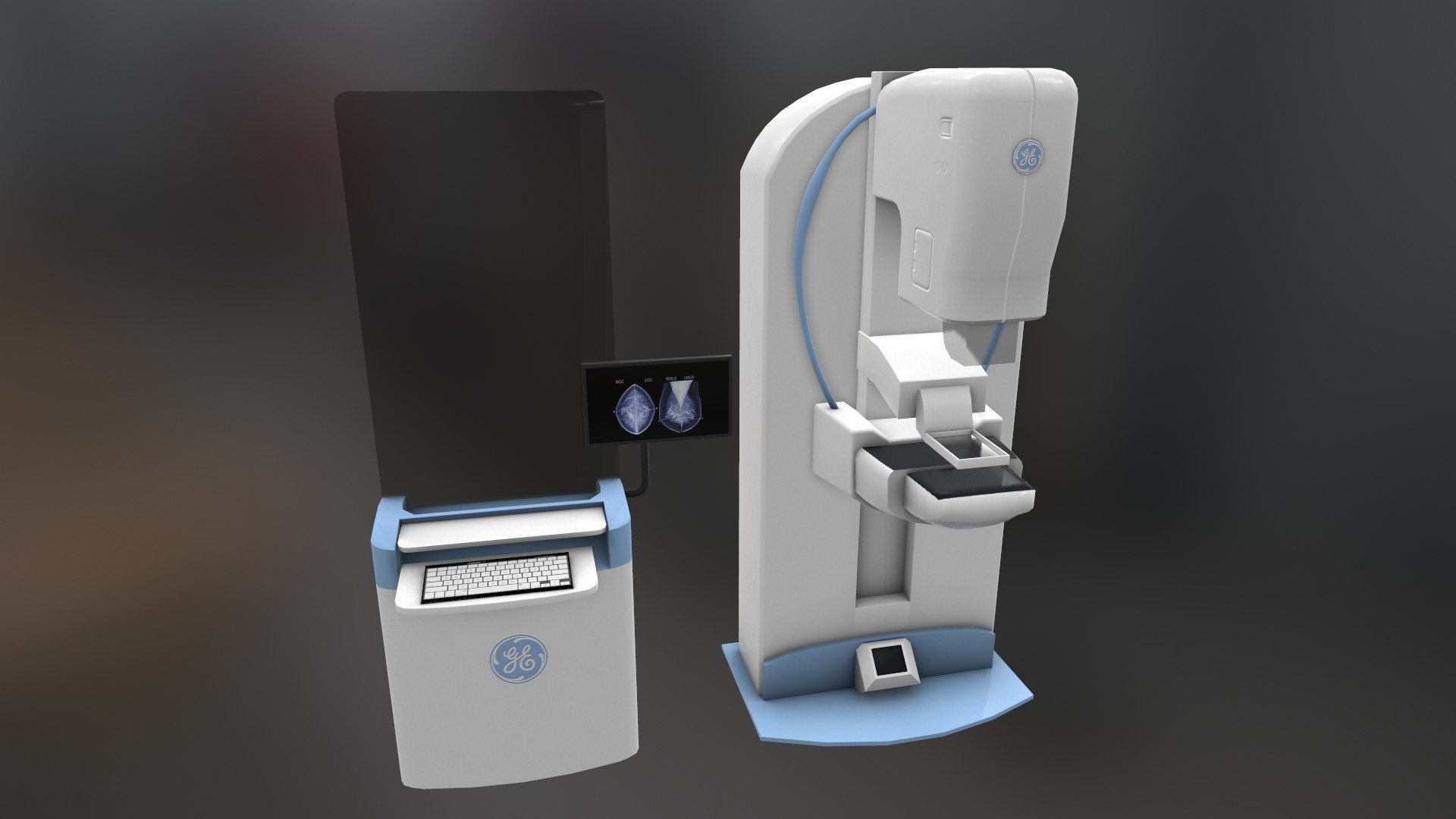 General Electric Healthcare Mammography Model - TurboSquid 1374330