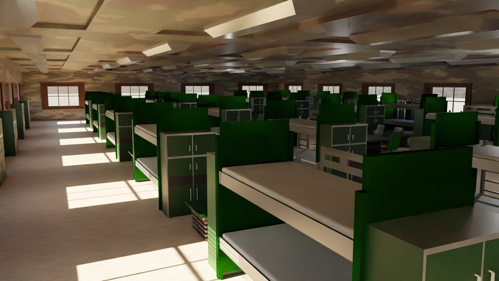 Military Dormitory Model - TurboSquid 2160849