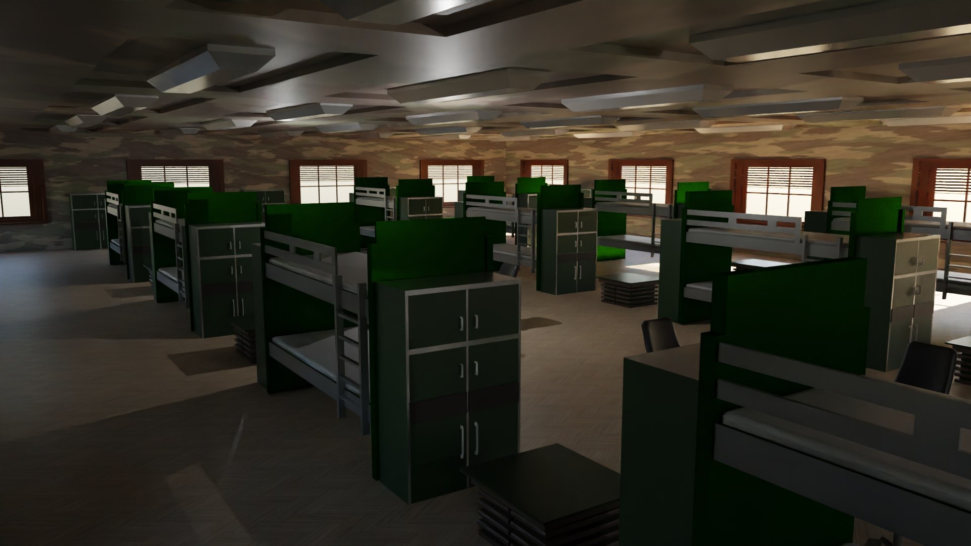 Military Dormitory Model - TurboSquid 2160849