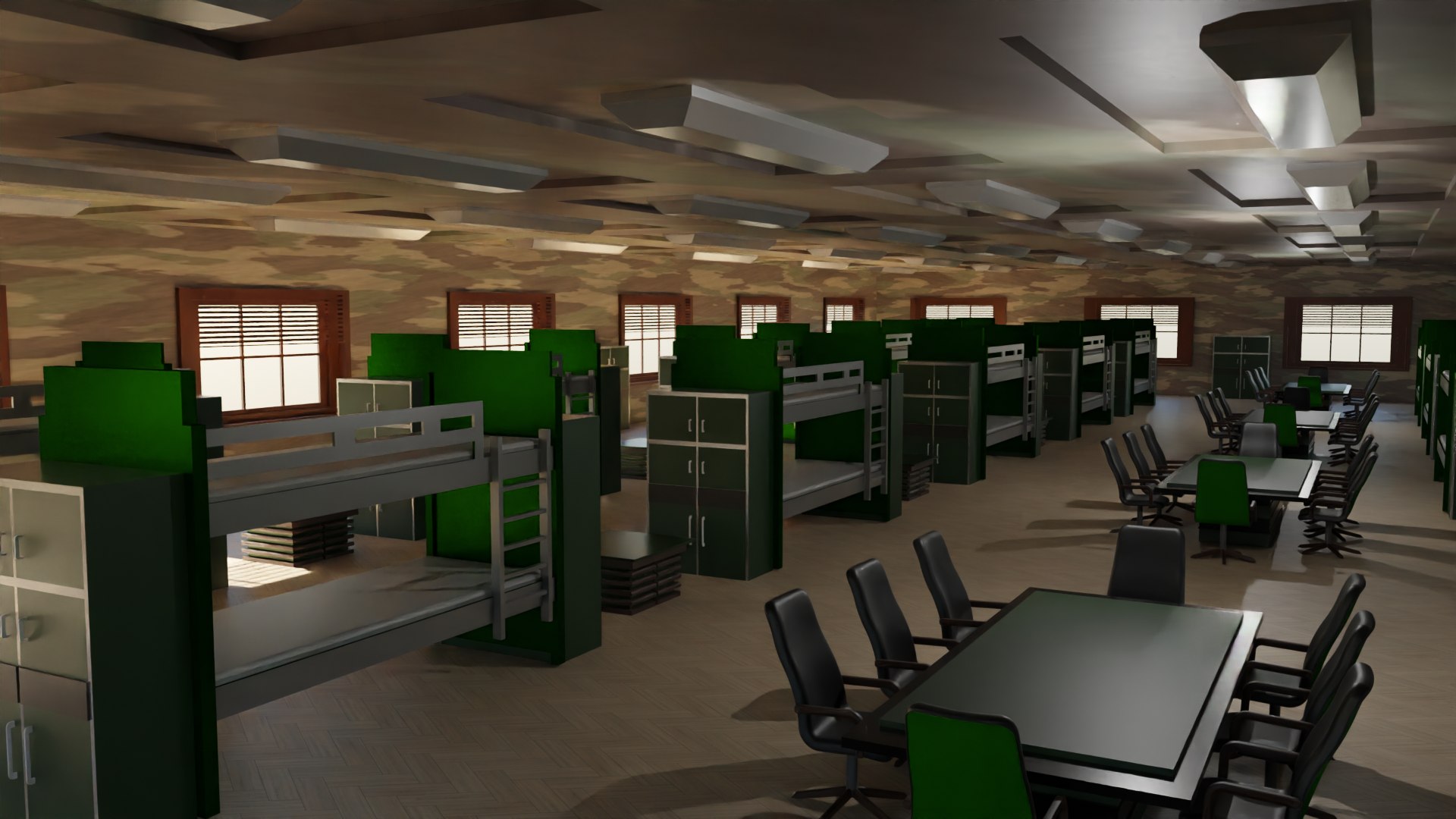 Military Dormitory Model - TurboSquid 2160849