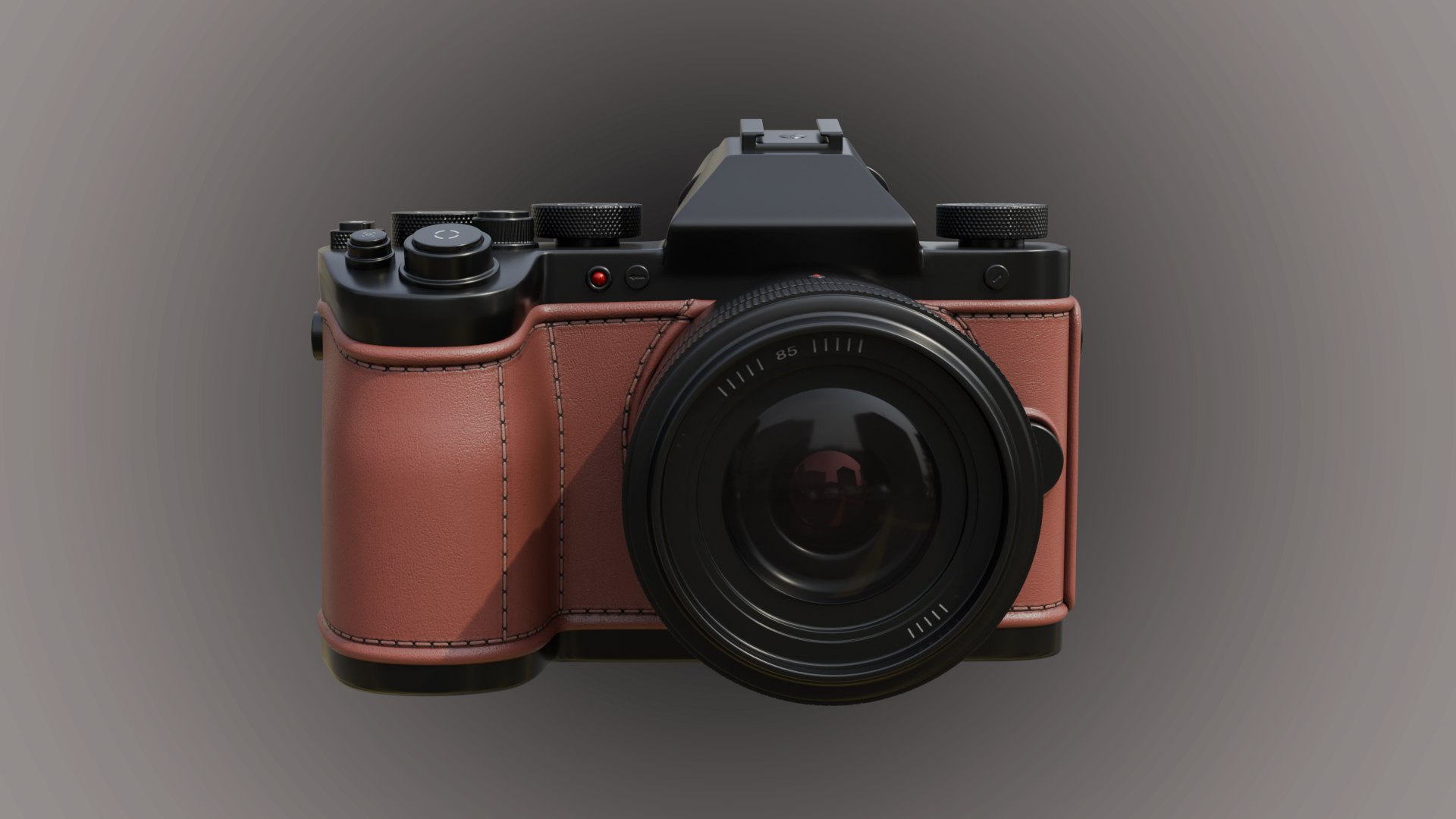 Leatherette DSLR Camera 3D Model - TurboSquid 2289888