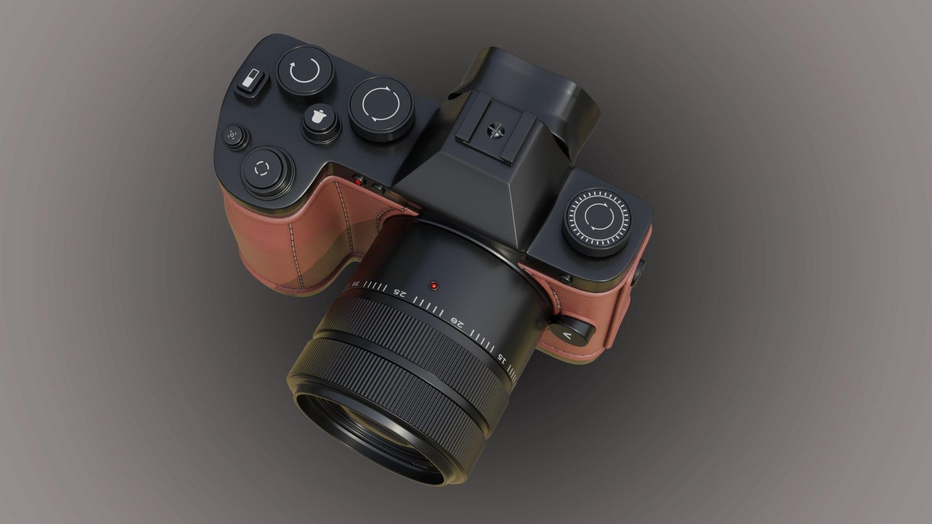 Leatherette DSLR Camera 3D Model - TurboSquid 2289888