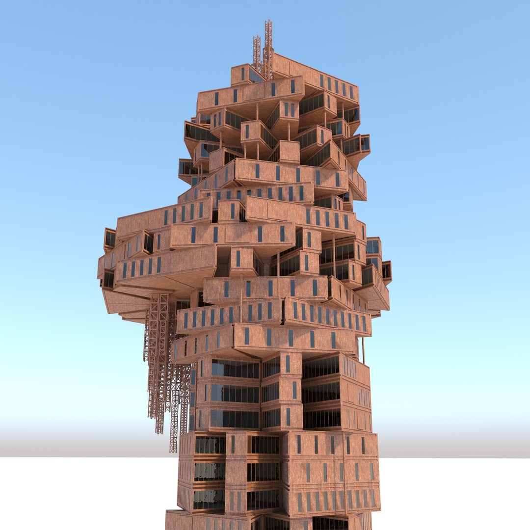 Mega Building - Container Style 02 3D Model - TurboSquid 1840415