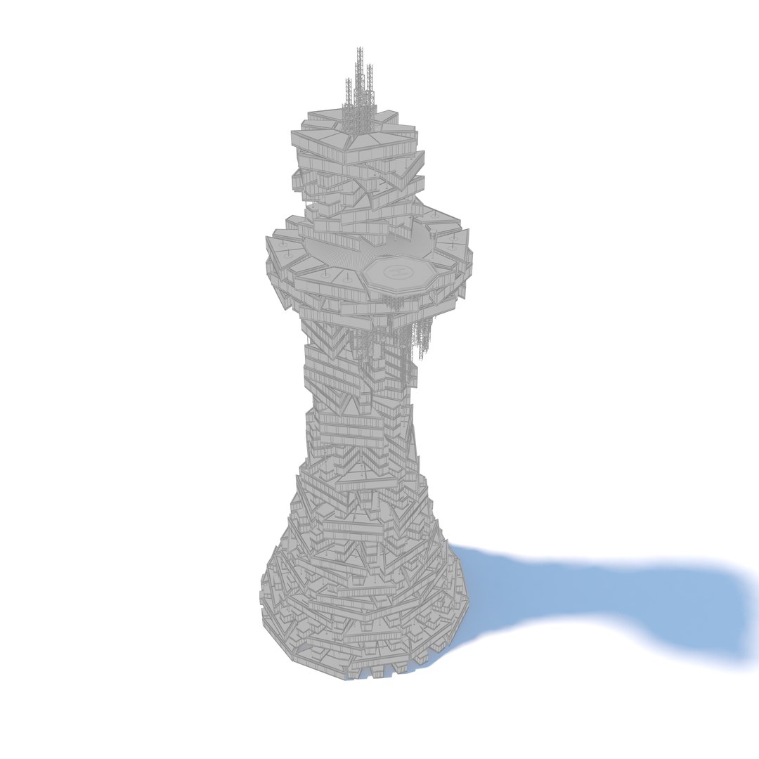 Mega Building - Container Style 02 3D Model - TurboSquid 1840415