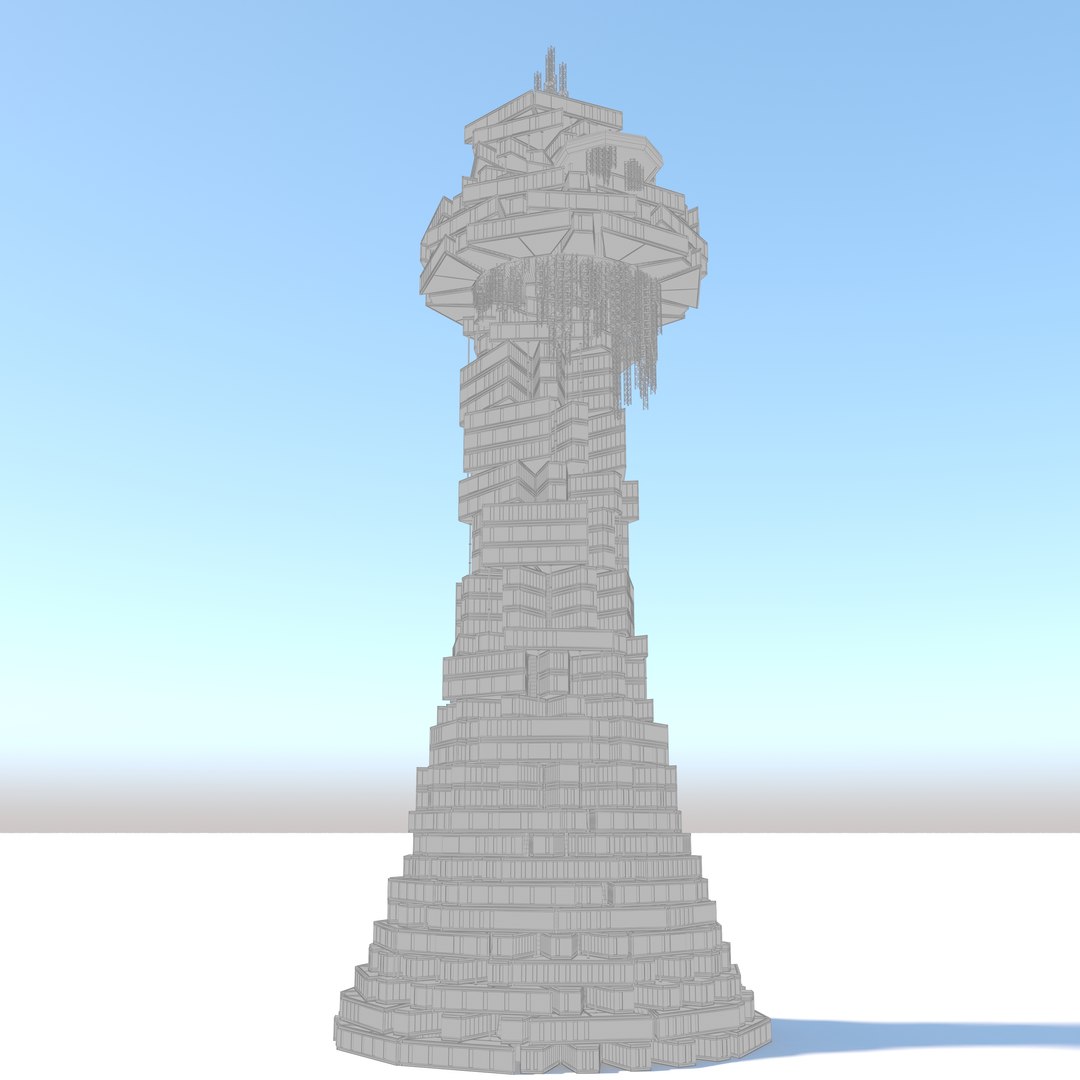 Mega Building - Container Style 02 3D Model - TurboSquid 1840415