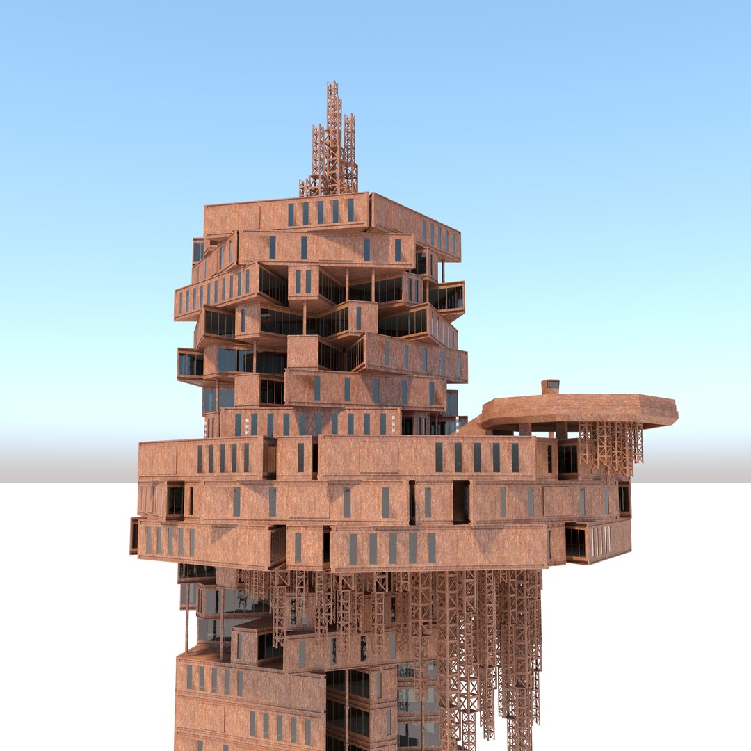 Mega Building - Container Style 02 3D Model - TurboSquid 1840415