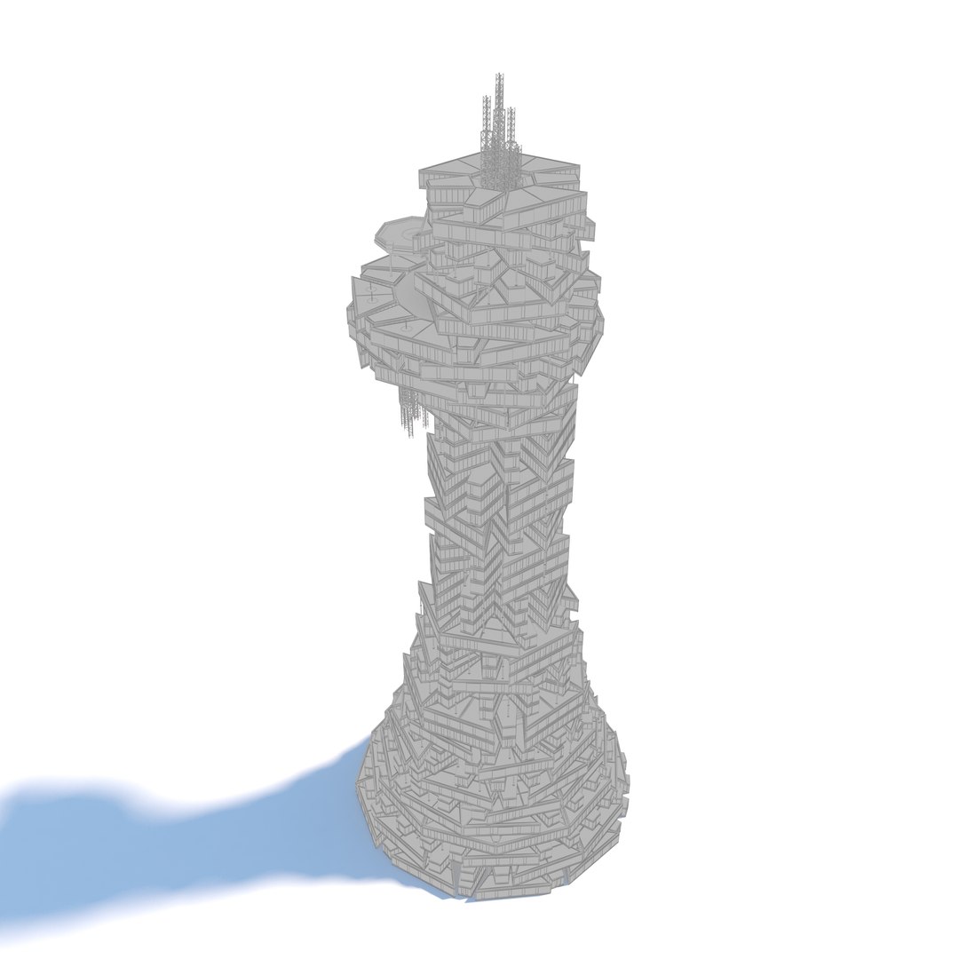 Mega Building - Container Style 02 3D Model - TurboSquid 1840415