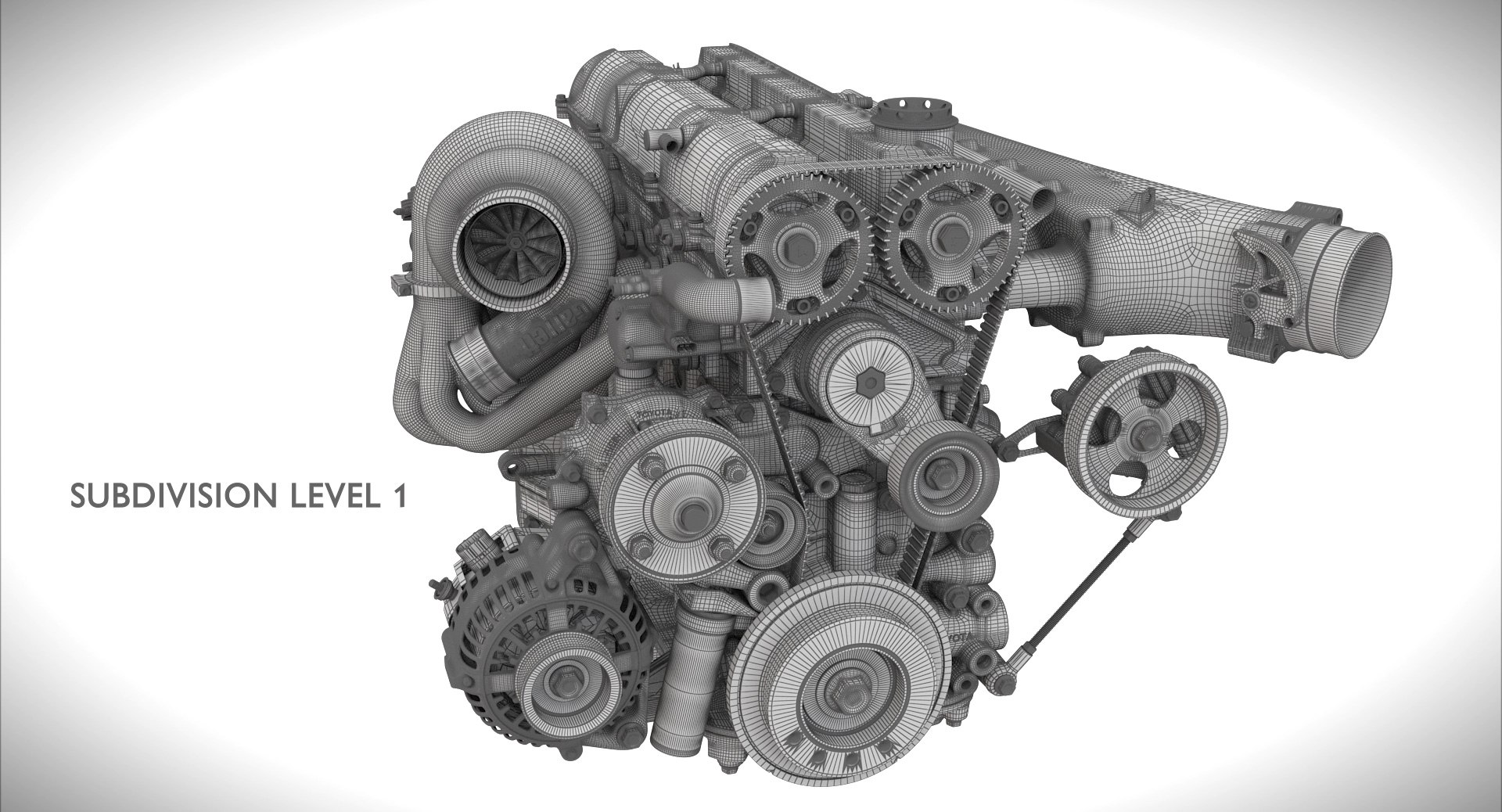 3D Toyota Engine 2jz-gte - TurboSquid 1274111