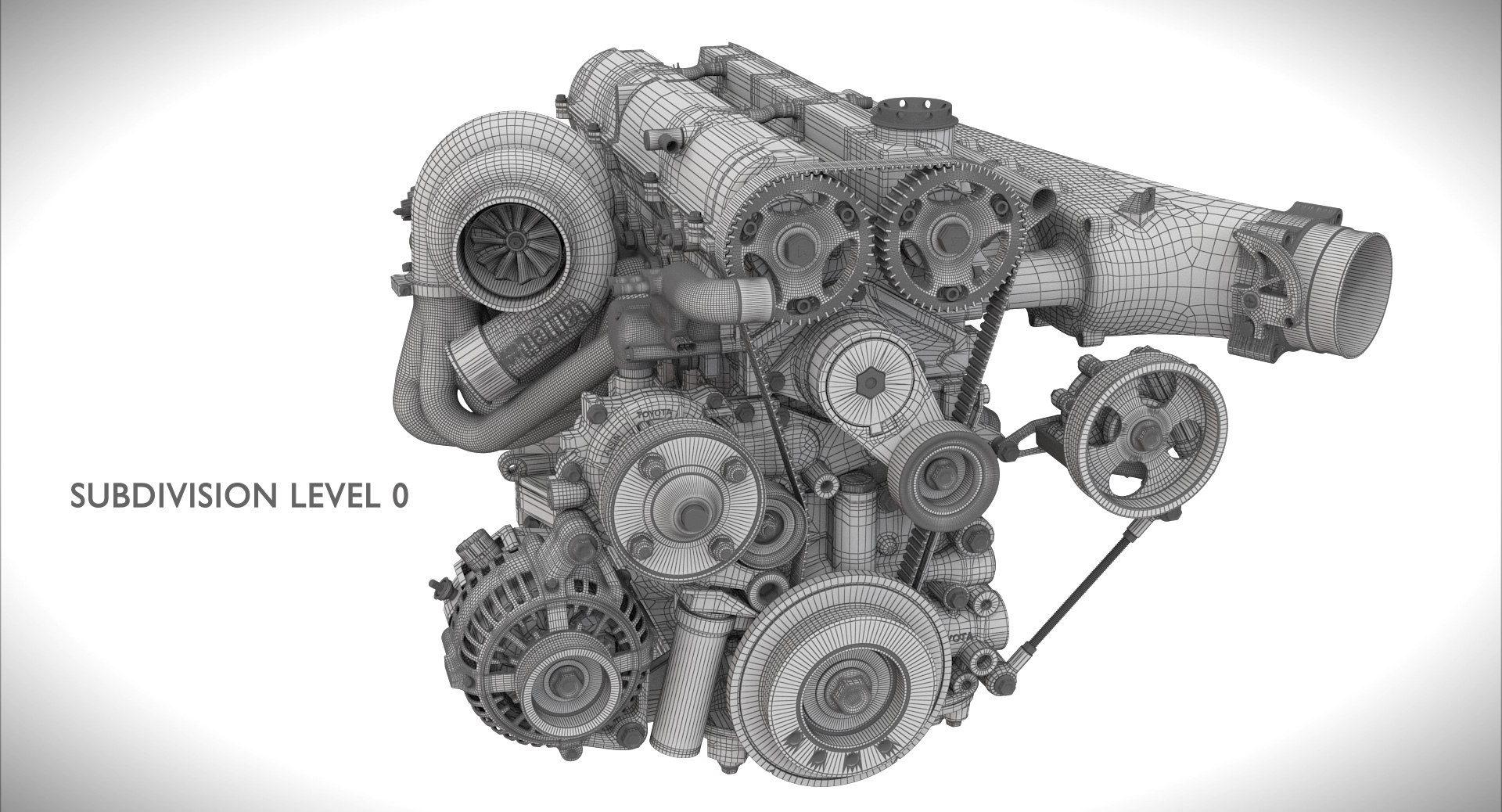 3D Toyota Engine 2jz-gte - TurboSquid 1274111