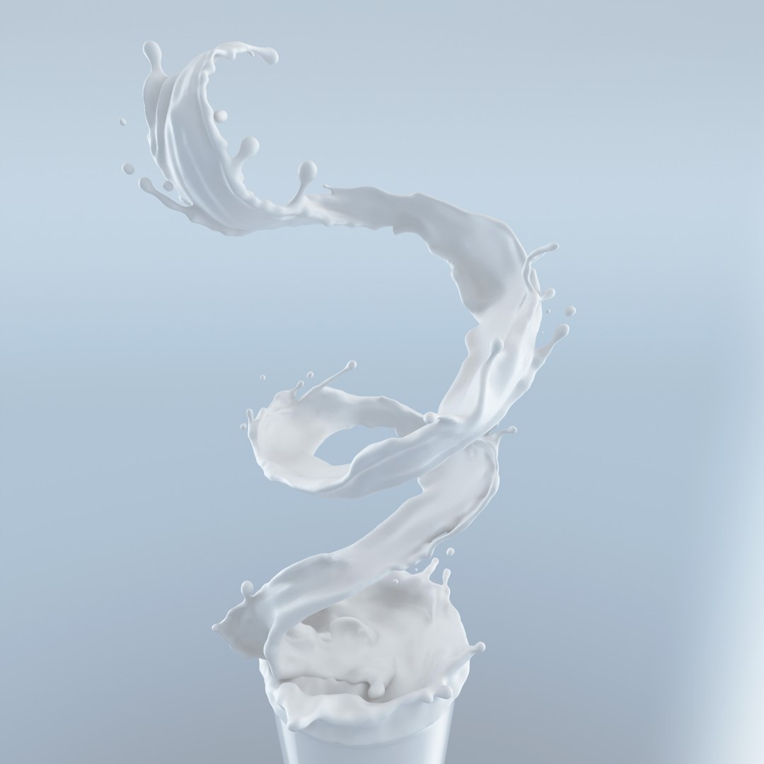 3D Model Liquid Pouring Into Glass With Swirl Splash 3D Model ...