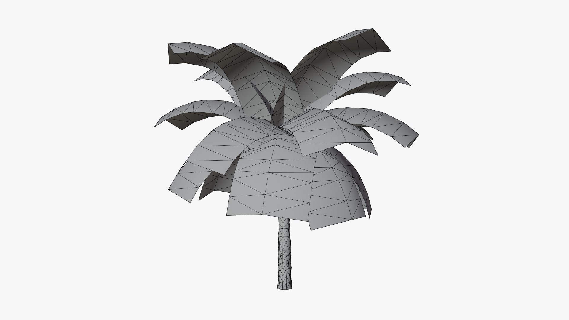 3D Stylized Cartoon Palms Set - TurboSquid 2090072