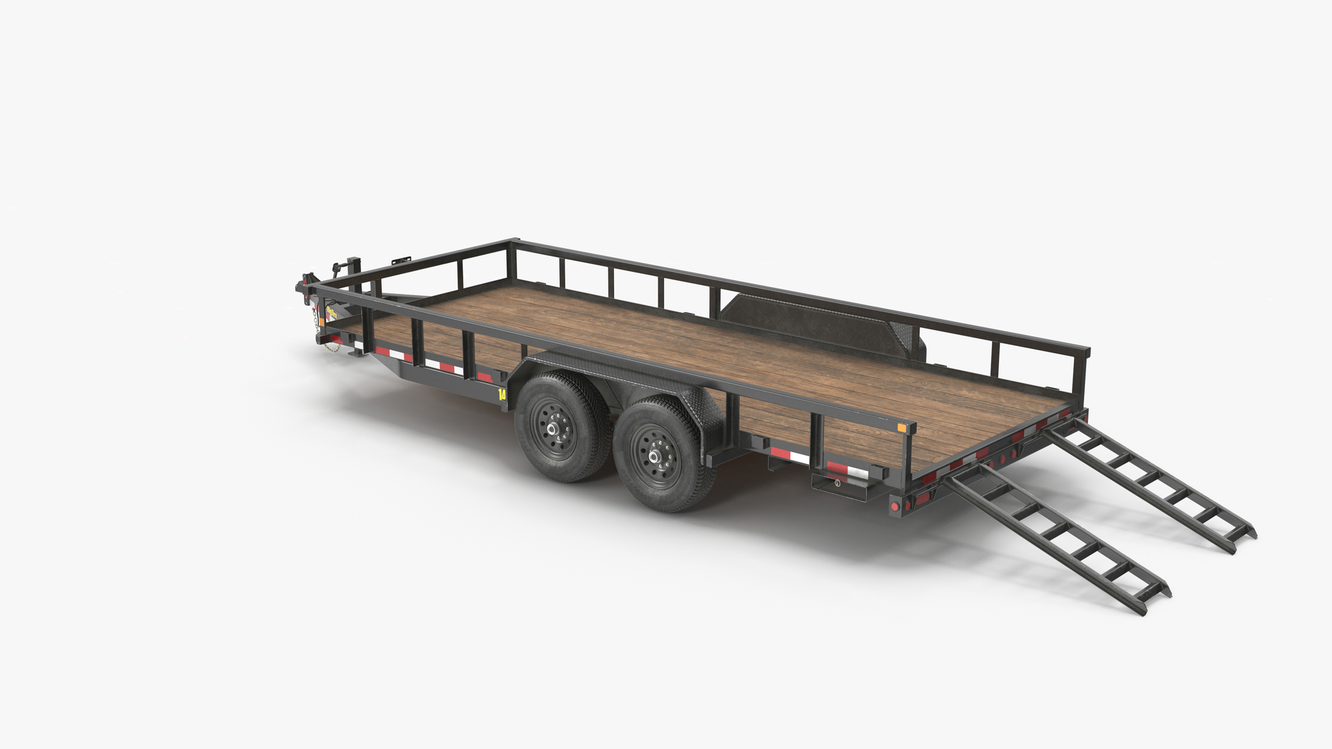 BigTex Heavy Duty Utility Trailer With Ramps 3D Model 3D Model ...