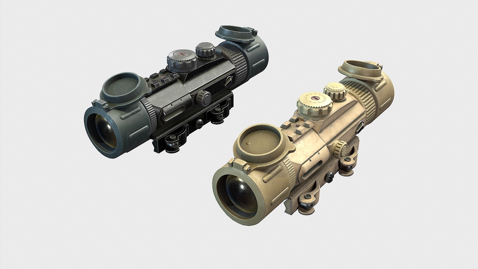 Optical Scope 106 PBR 3D Model - TurboSquid 2242291