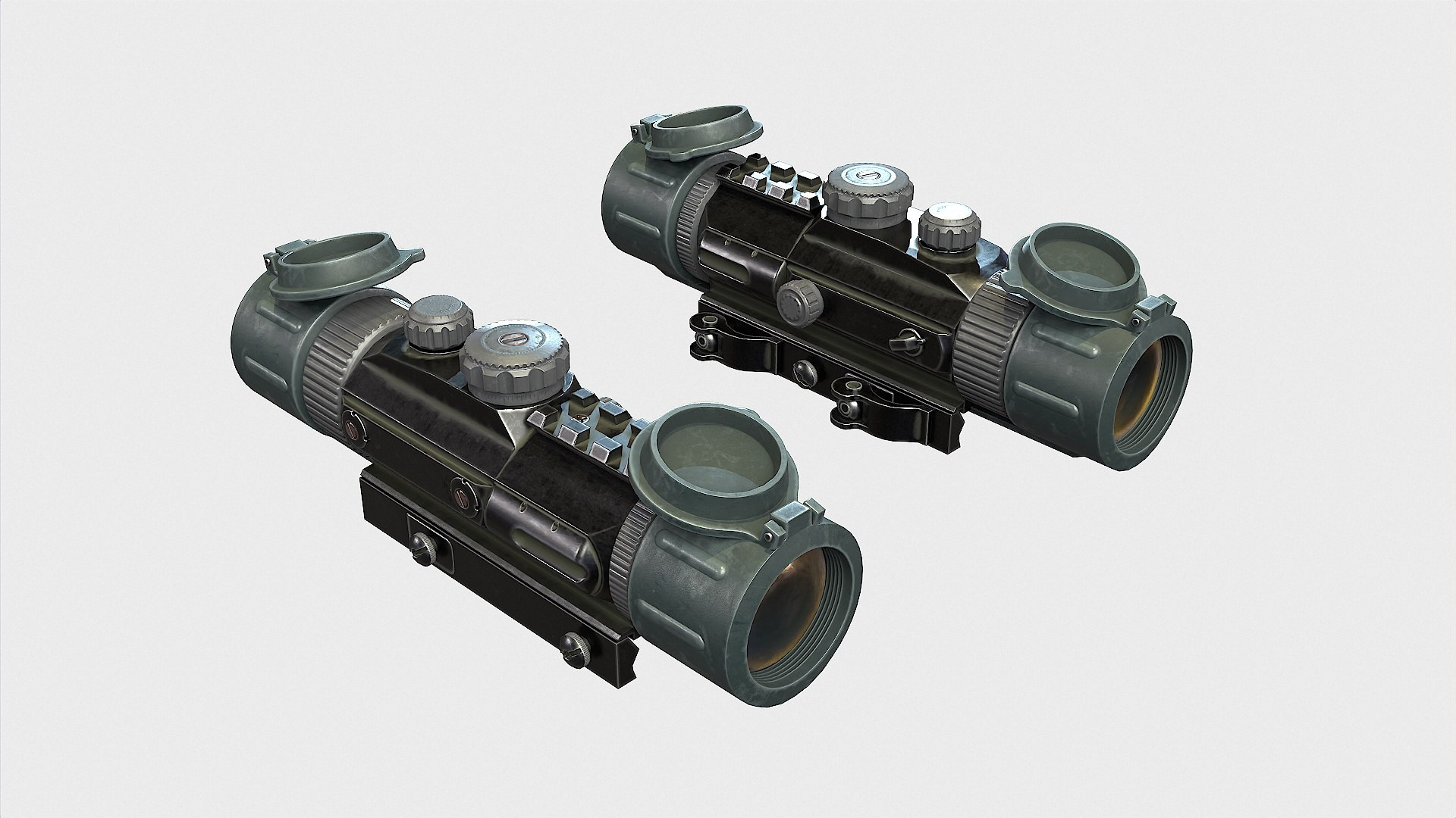 Optical Scope 106 PBR 3D Model - TurboSquid 2242291