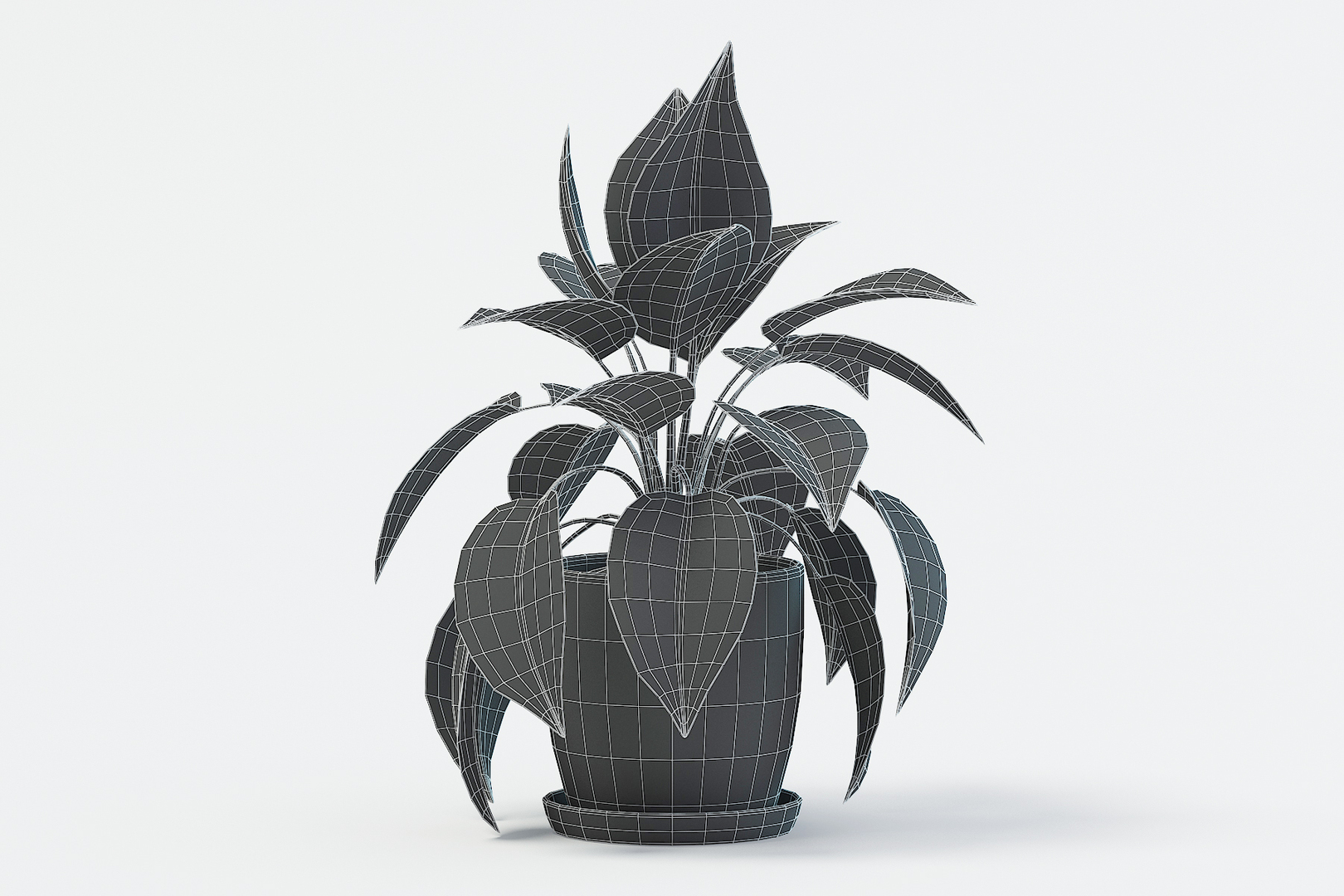 Jade Pothos Plant Pot 3D Model - TurboSquid 1272170