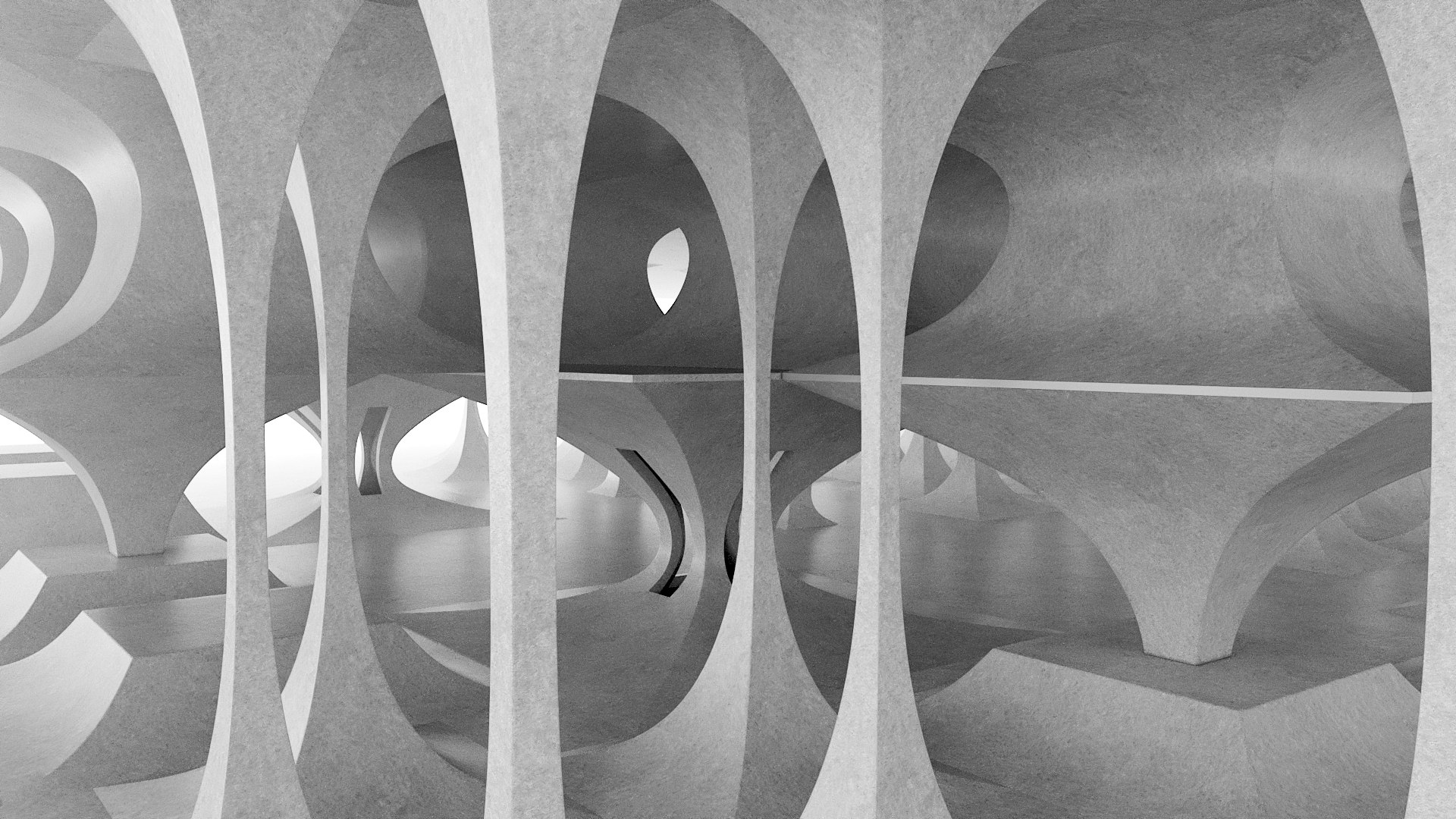 3D Abstract Architecture 01 - TurboSquid 2103156