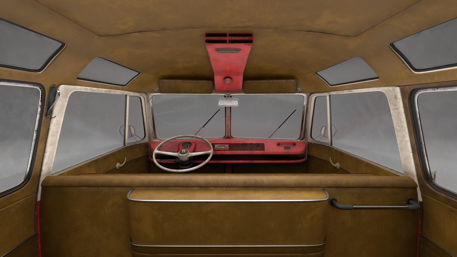 3D Volkswagen T1 Full Interior And Chassis - TurboSquid 2087654