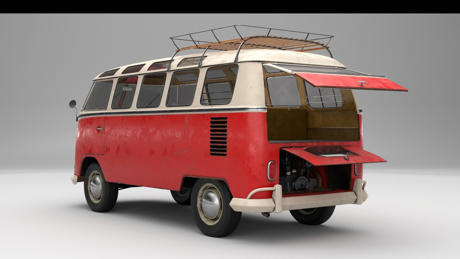 3D Volkswagen T1 Full Interior And Chassis - TurboSquid 2087654