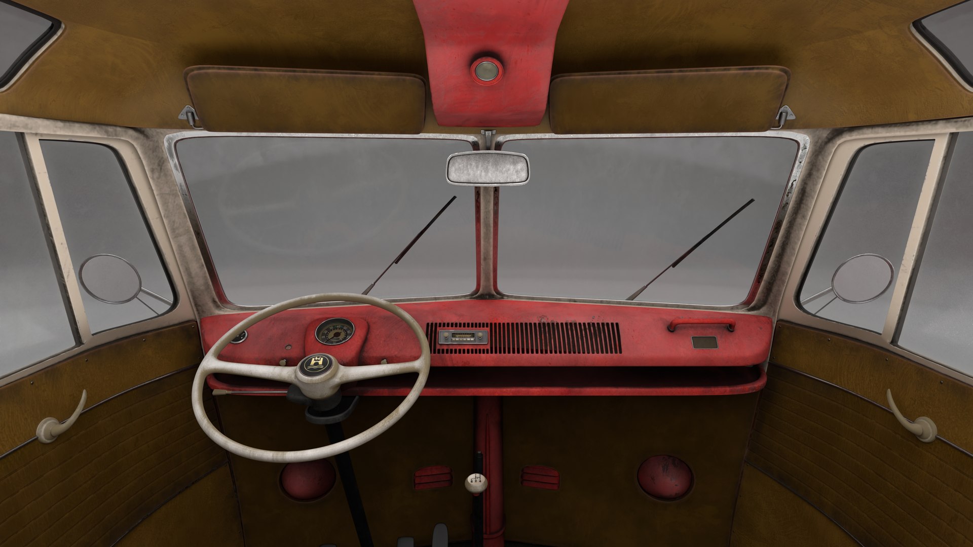 3D Volkswagen T1 Full Interior And Chassis - TurboSquid 2087654