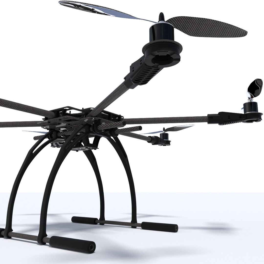 Hexacopter Hexa 3d Fbx