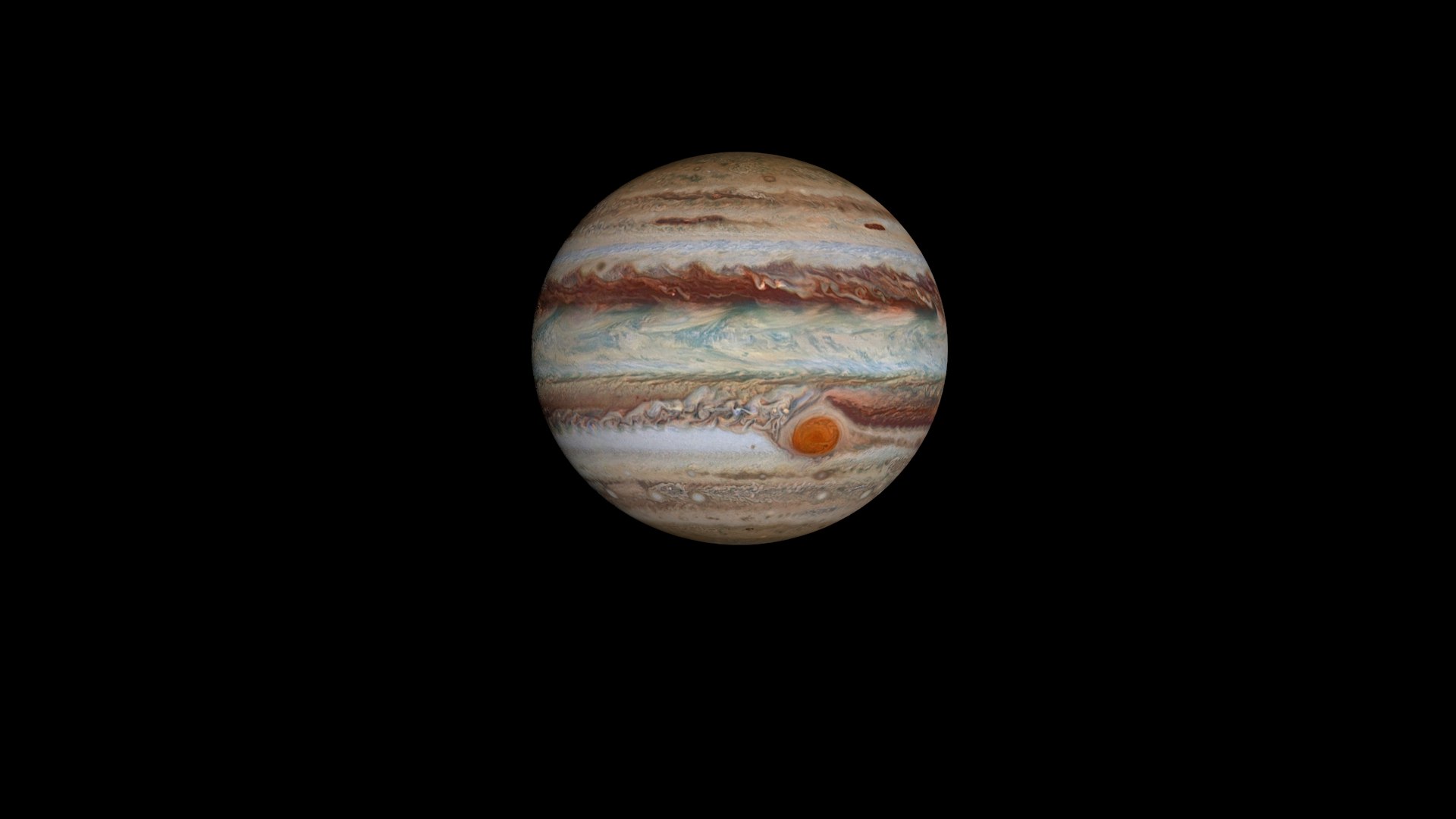 Realistic Jupiter 3d Obj