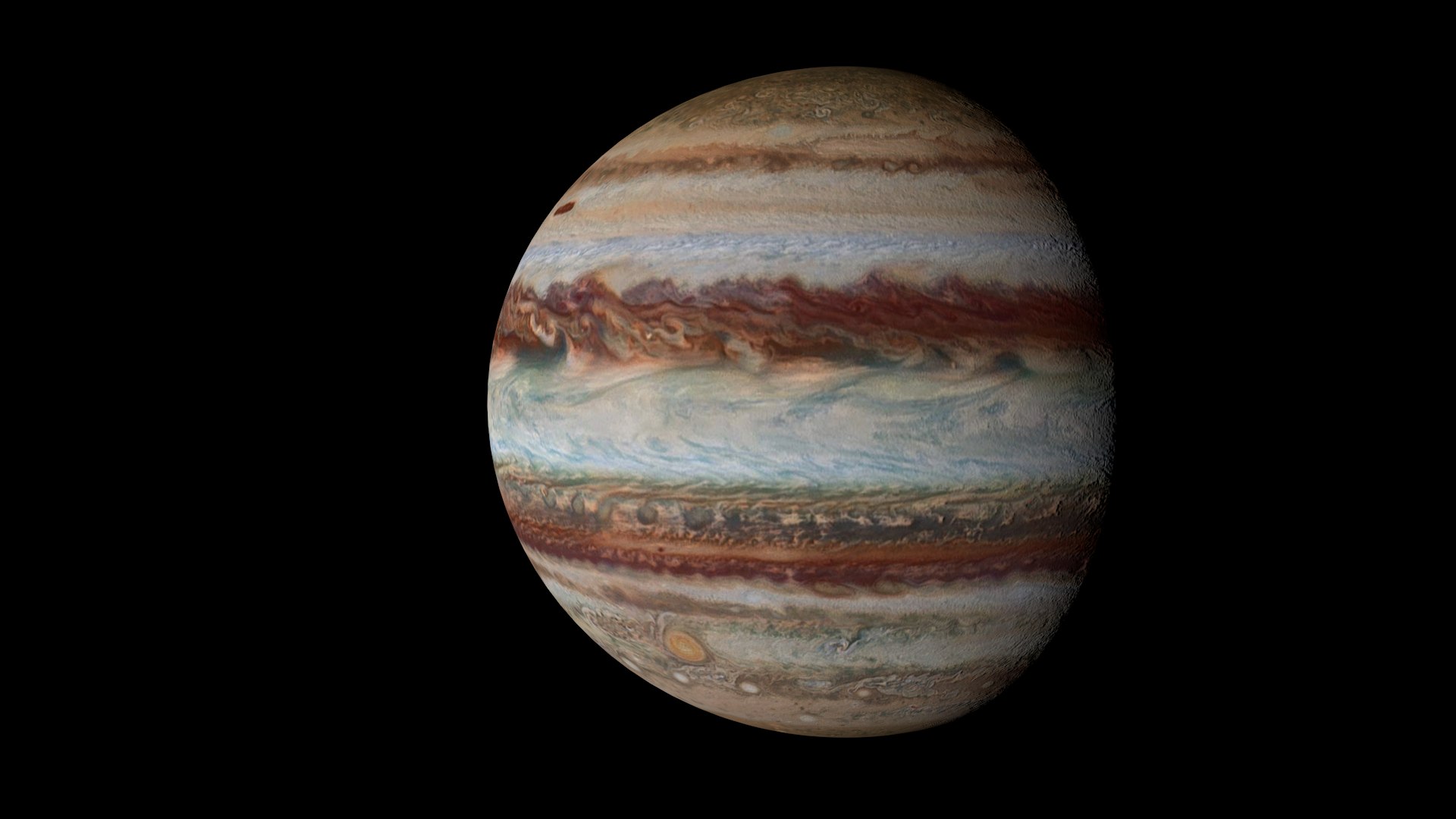 Realistic Jupiter 3d Obj