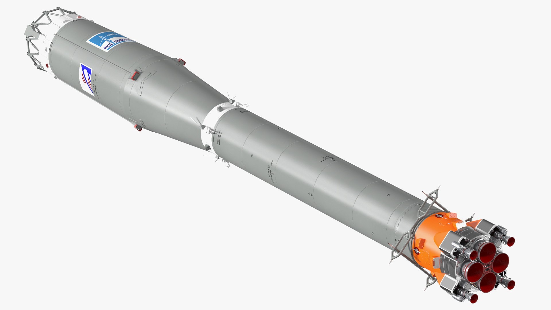 3D Soyuz 2 Rocket Stage 2 model - TurboSquid 1770135