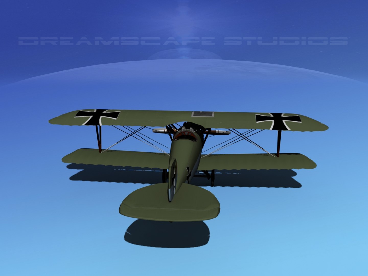 3d model albatross fighter diii