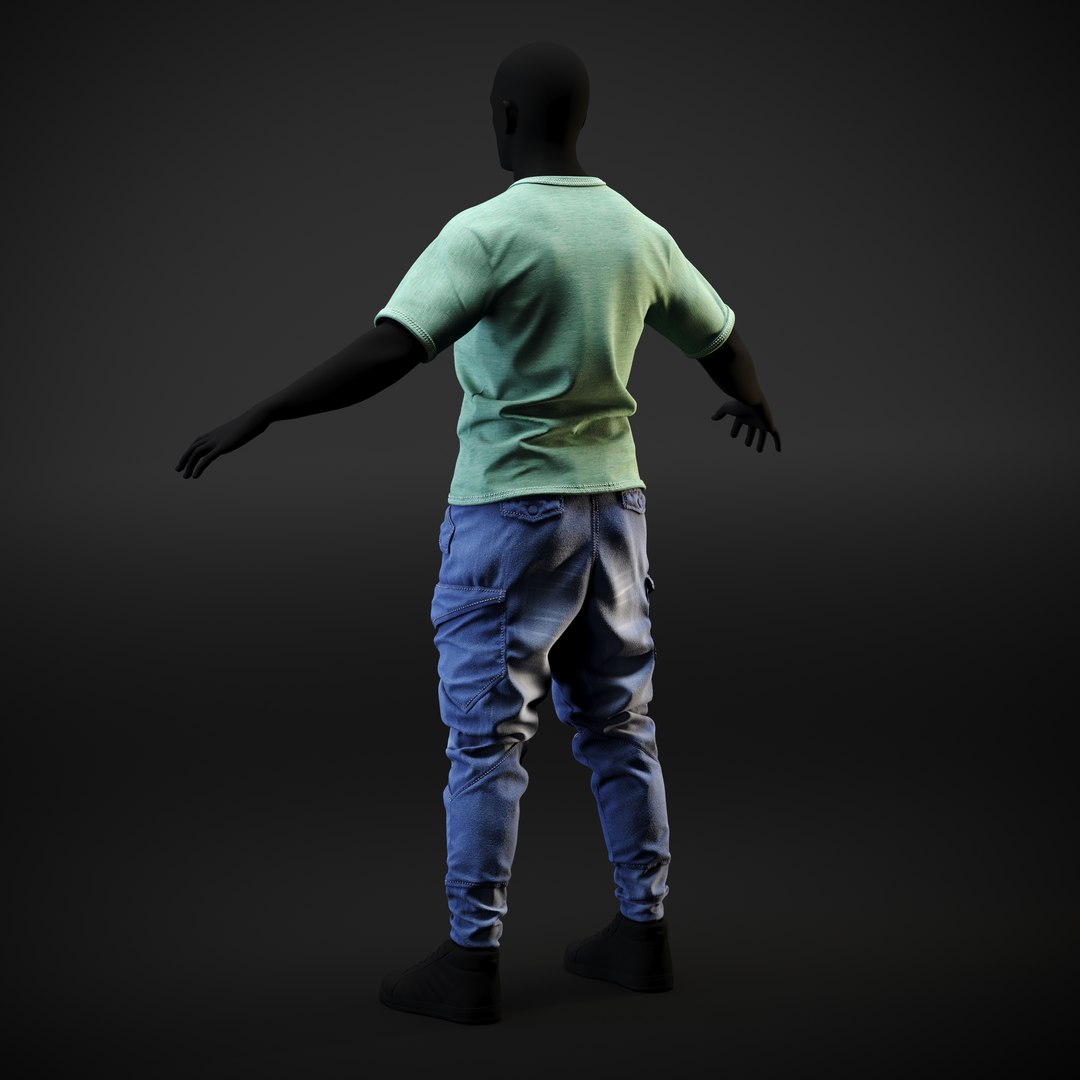 Men Clothes High Poly Clean Retopology 3D model 3D model - TurboSquid ...