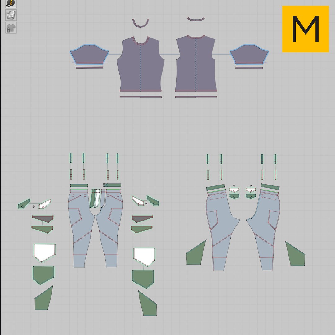 Men Clothes High Poly Clean Retopology 3D model 3D model - TurboSquid ...