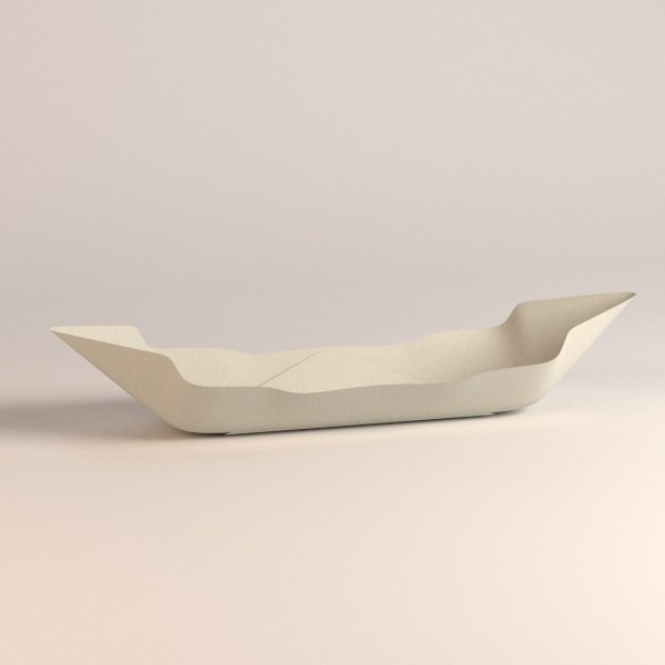 paper boats 3d model
