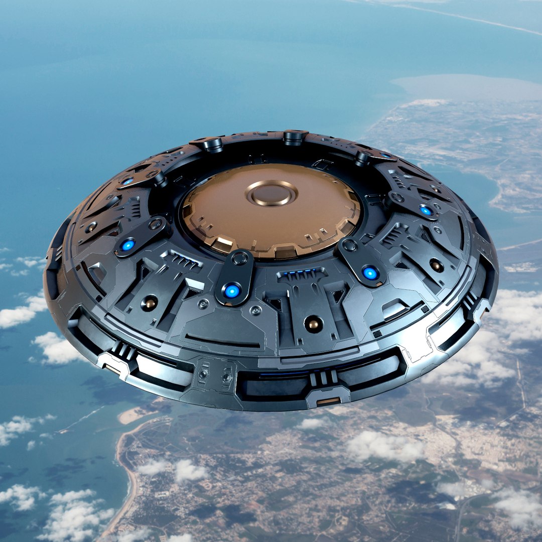 Space Ufo 3D Model - TurboSquid 1339606