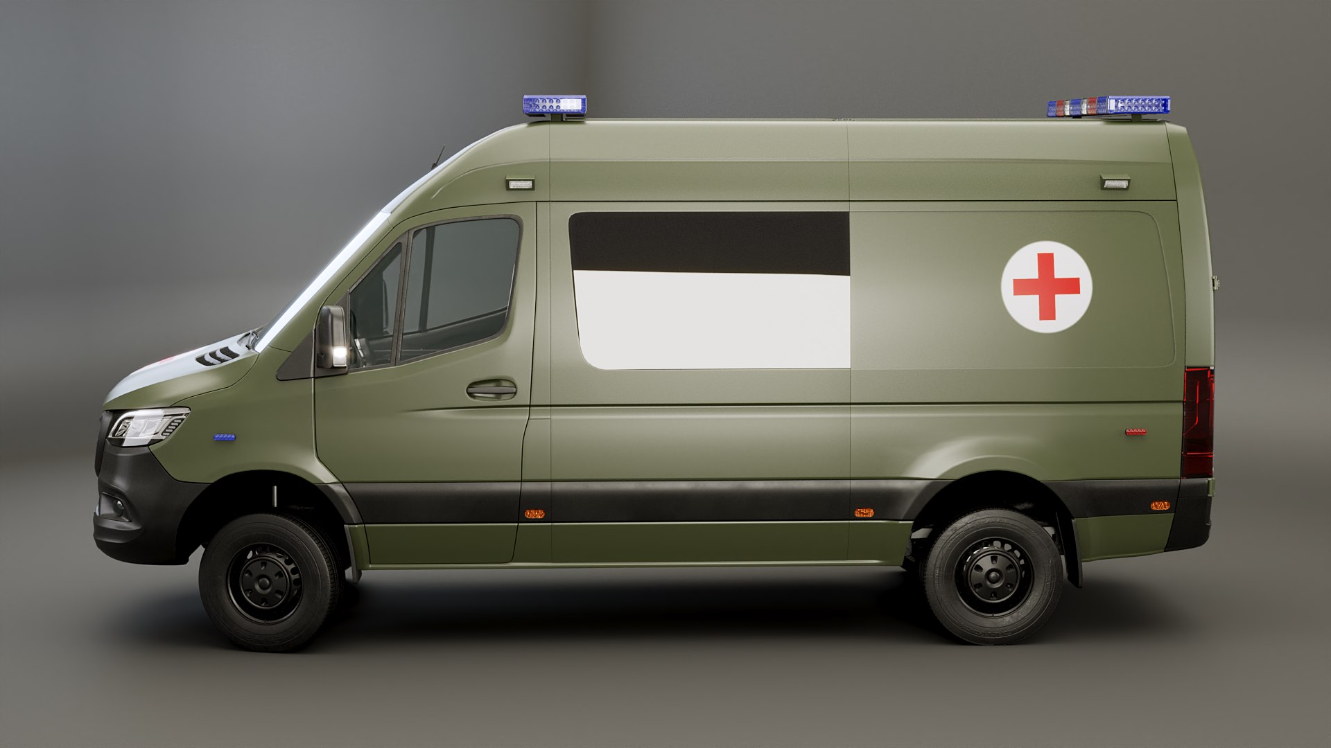 Mercedes Sprinter 4x4 Military Ambulance 3D Model - TurboSquid 2300604