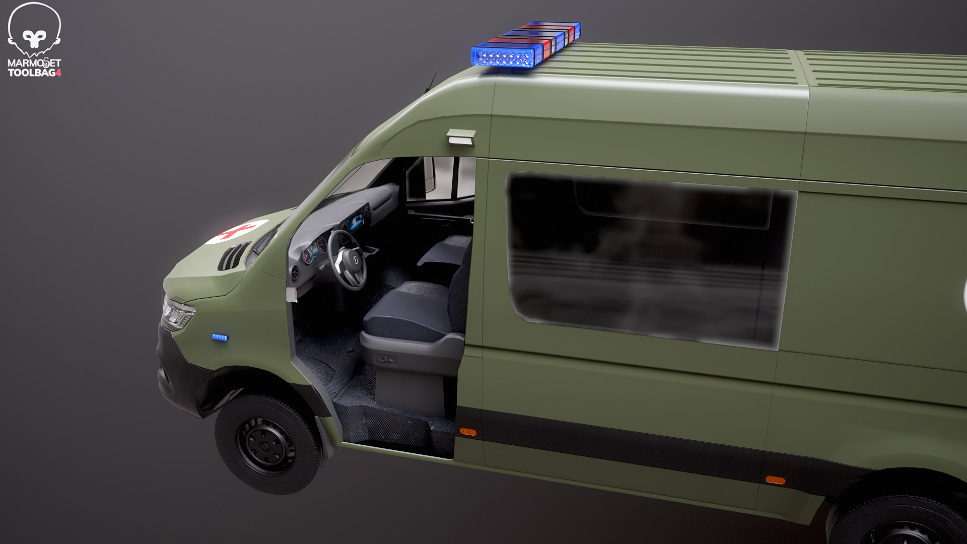 Mercedes Sprinter 4x4 Military Ambulance 3D Model - TurboSquid 2300604