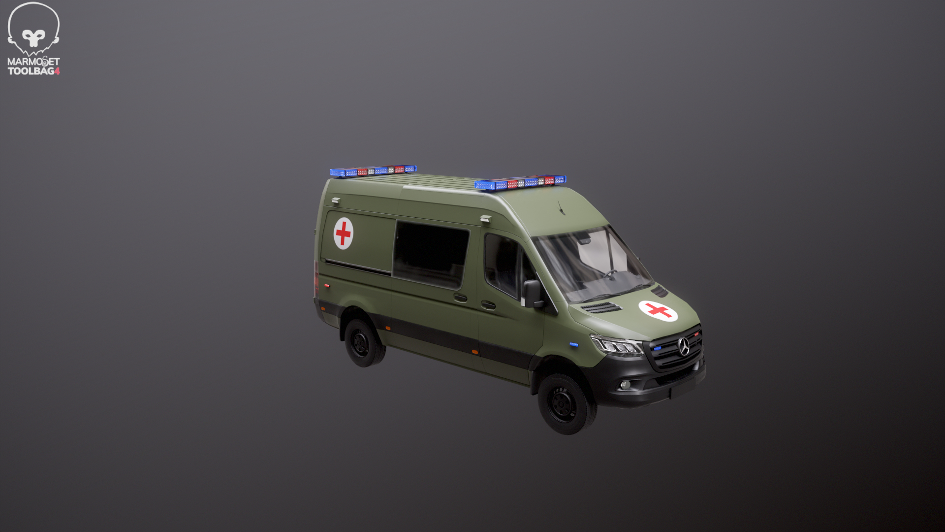 Mercedes Sprinter 4x4 Military Ambulance 3D Model - TurboSquid 2300604