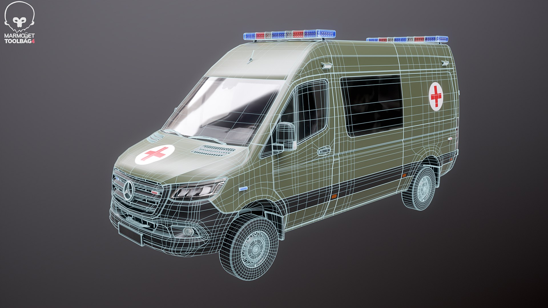 Mercedes Sprinter 4x4 Military Ambulance 3D Model - TurboSquid 2300604