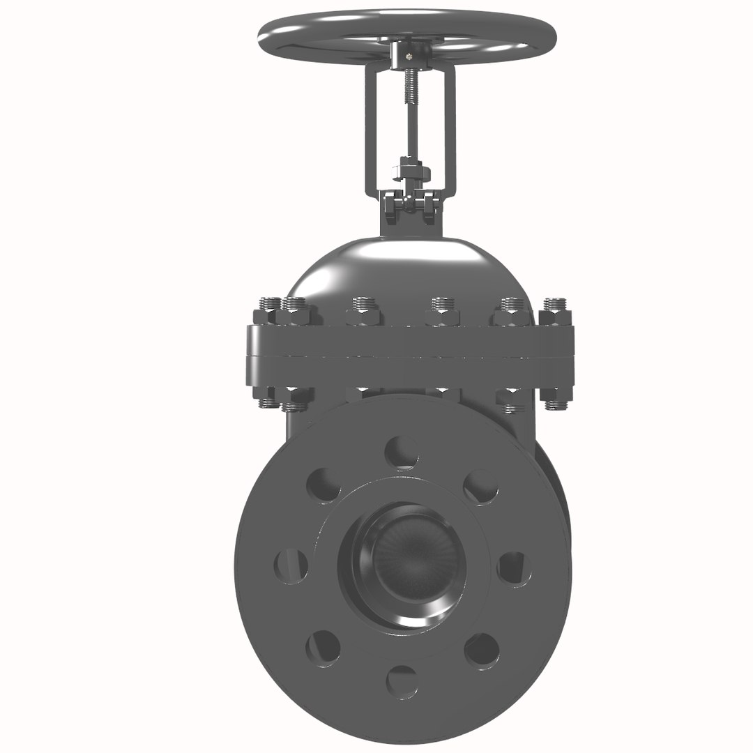 Blender Gate Valve Pipeline