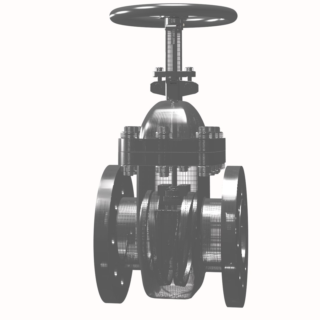 Blender Gate Valve Pipeline