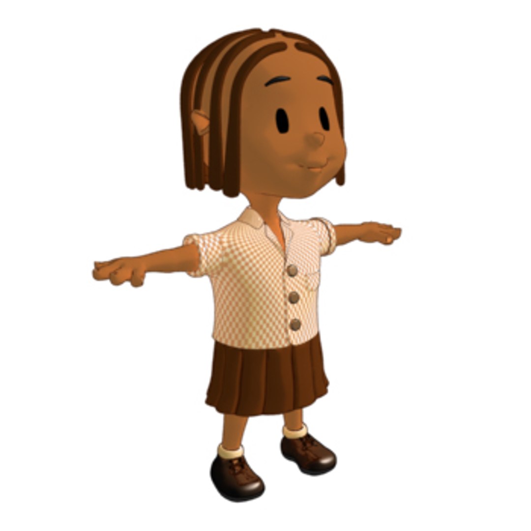 3dsmax girl cartoon