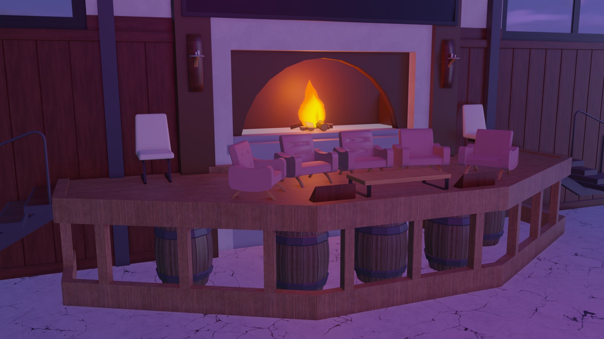 3D Metaverse Restaurant - TurboSquid 1877557