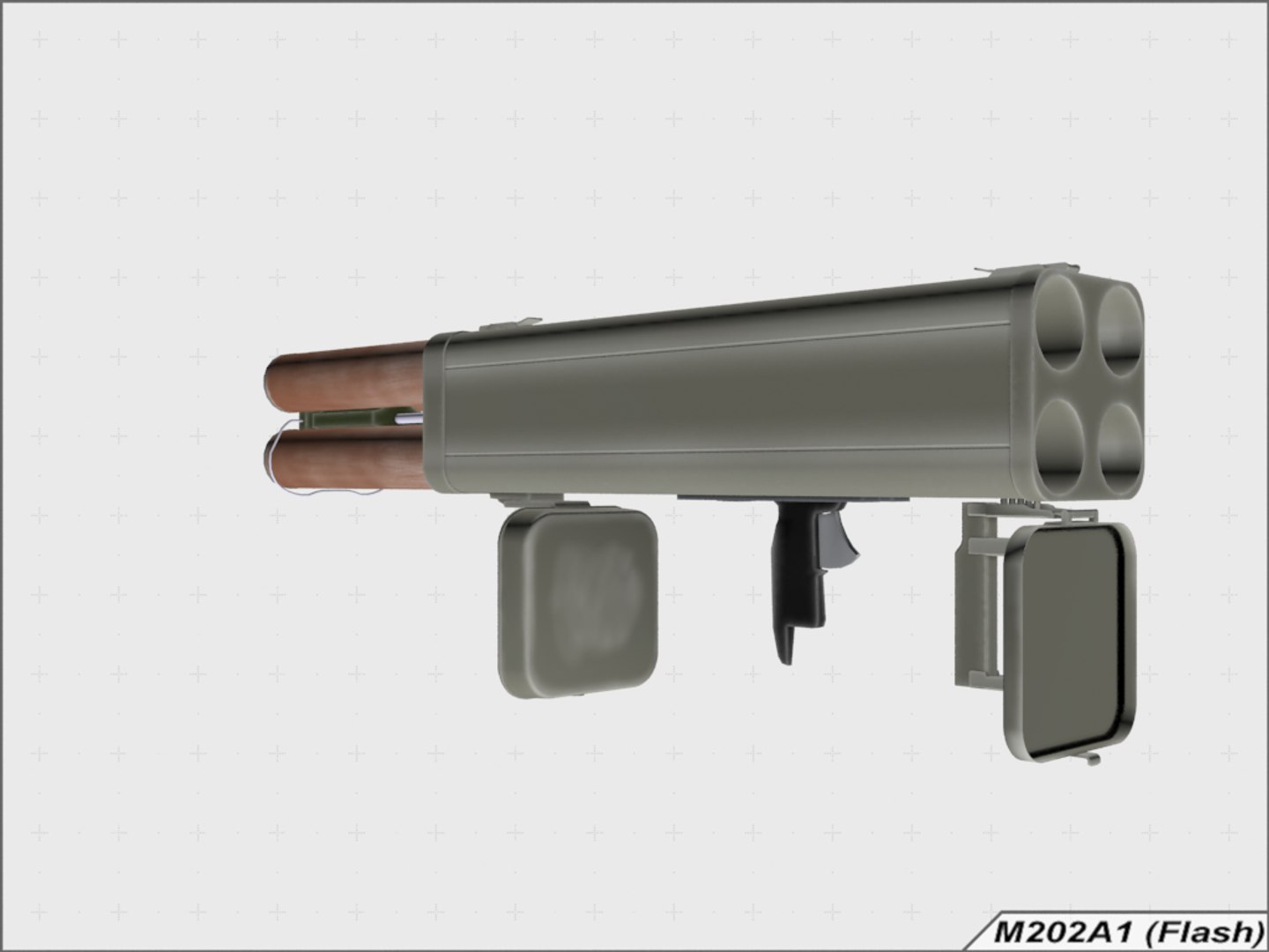 3d Model M202a1 Rocket